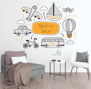 StickMe 70 cm Happy Journey - Safe Trip Adventure Travel Wall Sticker ...