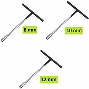 Inditrust T Spanner Set of 3-8 mm, 10 mm and 12 mm Spanners Socket Set ...