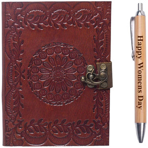 UNIQUE CRAFT & FABRICA Leather diary Notebook with pen Pen Gift Set ...