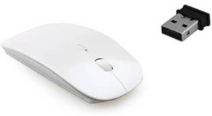Finger's 2.4Ghz Ultra Slim Wireless Optical Mouse (USB, White) Wireless ...