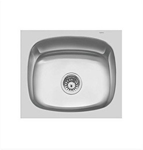 CERA B4511104-G Stainless Steel Dora Single Bowl Sink (Silver) Vessel ...