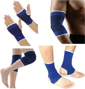 PnC Mini Store Combo of knee, Palm, Elbow & Ankle Support (Blue) Hand ...