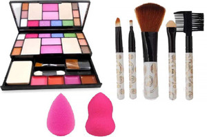 Miss Hot Beauty 6171 Makeup kit + 5 pcs Makeup Brush + 2 pc Blender ...