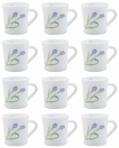 LAOPALA Pack of 12 Opalware Opalware Tea Cups/ Coffee Mugs Price in ...