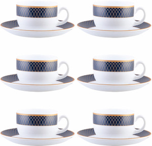 LAOPALA Pack of 12 Opalware La Opala Sovrana Regent Blue 160 ml Cup ...