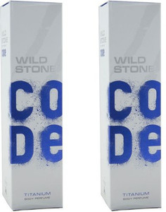 Wild Stone Code Titanium - 120ml each - T02 Perfume Body Spray - For ...