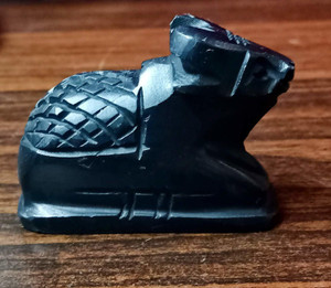 NAVYAKSH Black Marble Stone Nandi Pindi Idol Showpiece for Pooja ...