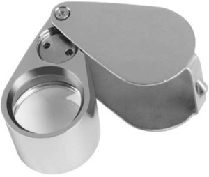 DIY Crafts Full Metal Illuminated Jewelry Loop Magnifier 40X Jeweler's ...