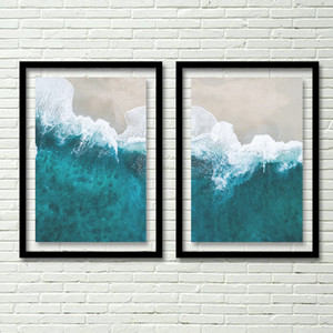 Ocean Blue Floating Frames By ColossalArtHouse Fine Art Print - Minimal ...