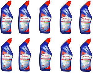 Mr. Clean Toilet Cleaner 1 ltr (Pack Of 10 ) NM51 Regular Liquid Toilet ...