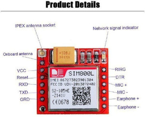 Satguru Sales Arduino Uno with GSM SIM 800L Electronic Components ...