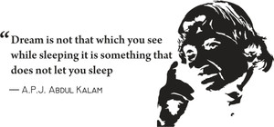 DivineDesigns 36 cm APJ Abdul Kalam Sticker ( Size :- 81 X 36 cm ) Self ...