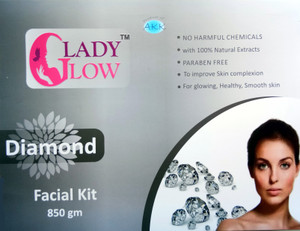 Lady Glow Diamond Facial Kit, For Instant White Glowing Skin, For ...