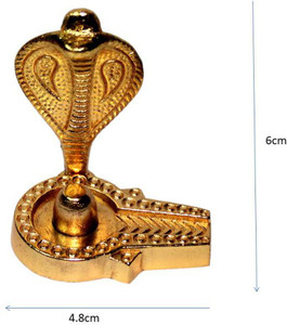 FLUKYCO Original Metal Handmade Shiva Shivling Idol with Sheshnaag or ...