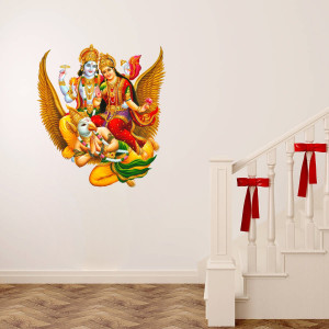 Decor sticker 52 cm Lord Vishnu Design Wall Sticker Size - ( 52*58 ) cm ...