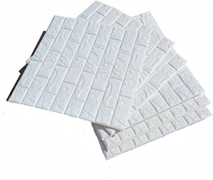 shreenath sales 3D Imitation Brick White Wall Stickers,DIY Waterproof ...