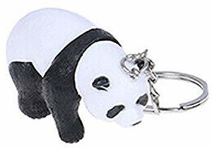 PA08Prise 3D Cute PVC Cartoon Mini Panda Doll Keychain Key Chain Price ...