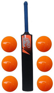 Web Mall 6 Wind Ball & PRO 20 PVC/Plastic Cricket Bat For 15+ Yrs - Buy ...