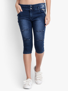 German Club Women Denim Capri - Buy German Club Women Denim Capri ...