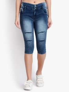 German Club Women Denim Capri - Buy German Club Women Denim Capri ...