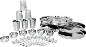 COCONUT Pack of 30 Steel (Heavy Guage) Joy Dinner Set /Dinnerware ...