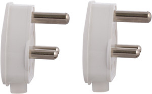Wonder 3 Pin White Plug Top 240V 6A (Pack of 2) Three Pin Plug Price in ...