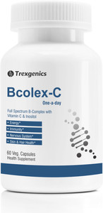 Trexgenics Bcolex-C One-a-day Complete B-Complex, Vit.C & Inositol (60 ...