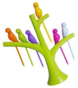 KITCHEN INDIA Snack & Dessert, Tree Shaped Fork Holder Attractive on ...