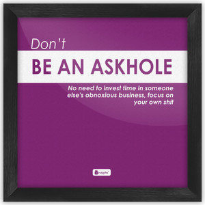 Funny Wall Frames For Home & Office, Quirky Humour Poster With Frame ...