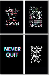 combo of 4 Premium Motivational and inspirational quotes posers Paper ...
