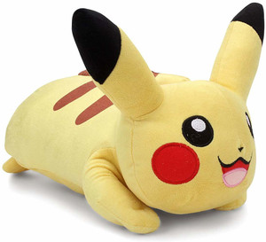 skky bell Pokemon Pikachu in Sleeping Position Plush, Yellow - 25 cm ...