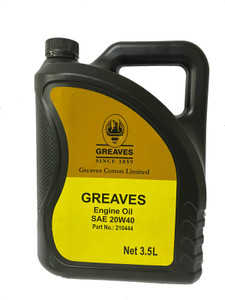 greaves 20W40-3.5LTR BLENDED FROM BEST QUALITY OIL BASE Synthetic Blend ...