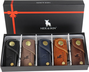 HIDE & SKIN Leather Key Holder Price in India - Buy HIDE & SKIN Leather ...