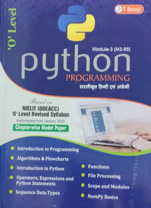 O Level Module 3(M3-R5) Python Programming Bilingual Book (English ...