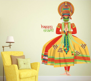 Tuffuk 75 cm Happy Onam | Wall Stickers | PVC Vinyl | Non-Reusable ...