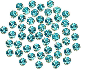 Embroiderymaterial Sew On Round Shape Crystal Rhinestones with D Shape ...