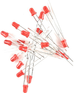 Hira Electronic 100 Pics 3mm RED LED Electronic Components Electronic ...