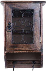 ADA Handicraft Wall Hanging Inlay Keys Hanger Key Holder Brown Mango ...