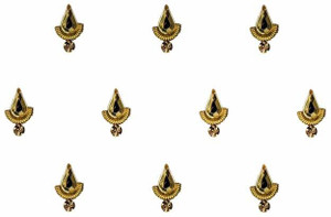 Comet Busters Golden Crystal Bindi Forehead Gold Bindis Price in India ...