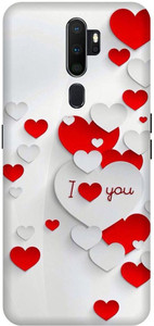 KARJUN Back Cover for OPPO A9 2020 Red Heart, Love Printed - KARJUN ...