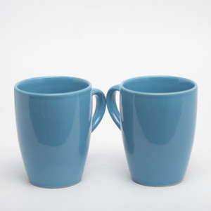 Designo Prints Plain blue colour cup set (large) Ceramic Coffee Mug ...