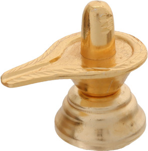 WEBELKART Gold Plated Small Shiv Ling, Shivling for Pooja Decorative ...