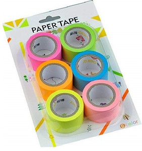 Flipkart.com | Definite Set Of 6 Attractive Neon Color Adhesive Paper ...