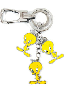 SHOKY LOOKS yellow color 3 tweety silver locking Key Chain Price in ...