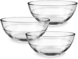 TREO Glass Mixing Bowl JELO SET 420 ml, 800 ml, 1430 ml Price in India ...