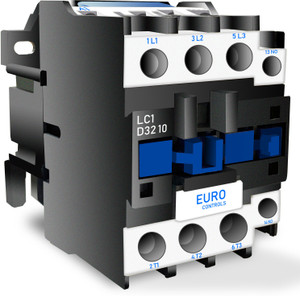 EURO Power Contactor Amps 32 Amps Volts 220 AC 3 pole LC1D3210 32 A ...