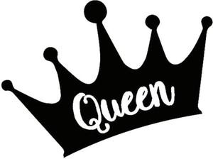 SD Arts 10.16 cm Queen Crown Self Adhesive Sticker Price in India - Buy ...