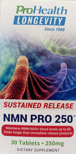 ProHealth Longevity NMN Pro 250 Sustained Release (250 mg, 30 tablets ...