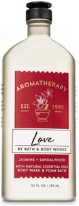 Bath and Body Works AROMATHERAPY LOVE BODY WASH JASMINE + SANDALWOOD ...