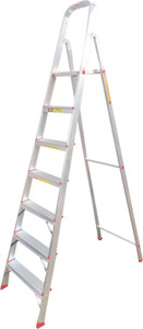 VIMART 7 Step Foldable Aluminium Ladder with Scratch Resistant Smart ...